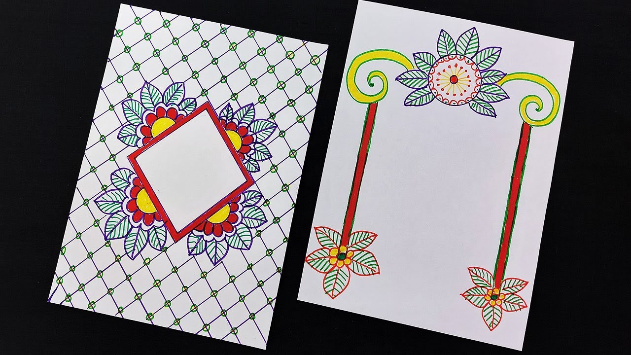 2 Project Design / Project Work Designs / A4 Sheet / Front Page Designs ...