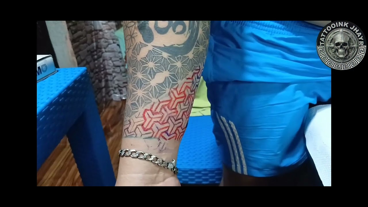 Selftattoo 3RD Session Geometric Mandala Tattoo Design Yan Na Muna Hang ...