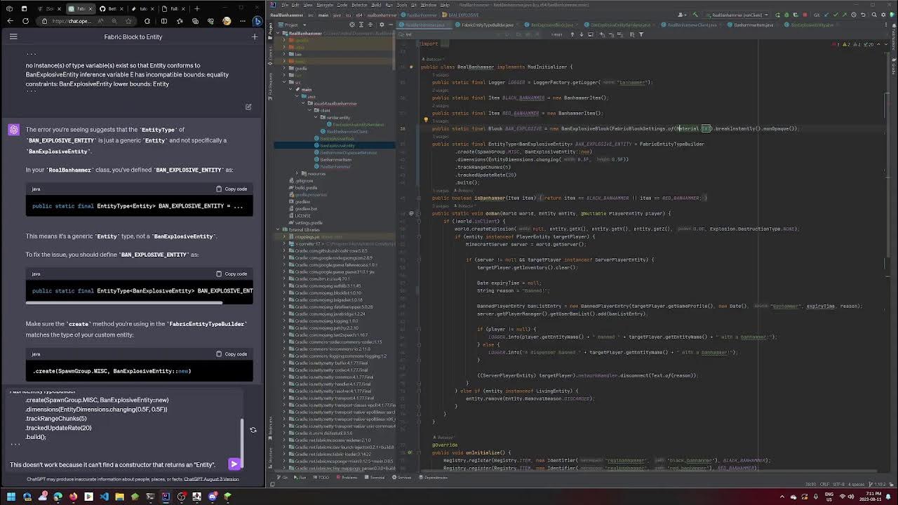 Writing Fabric Minecraft mods with ChatGPT (GPT-4) - YouTube