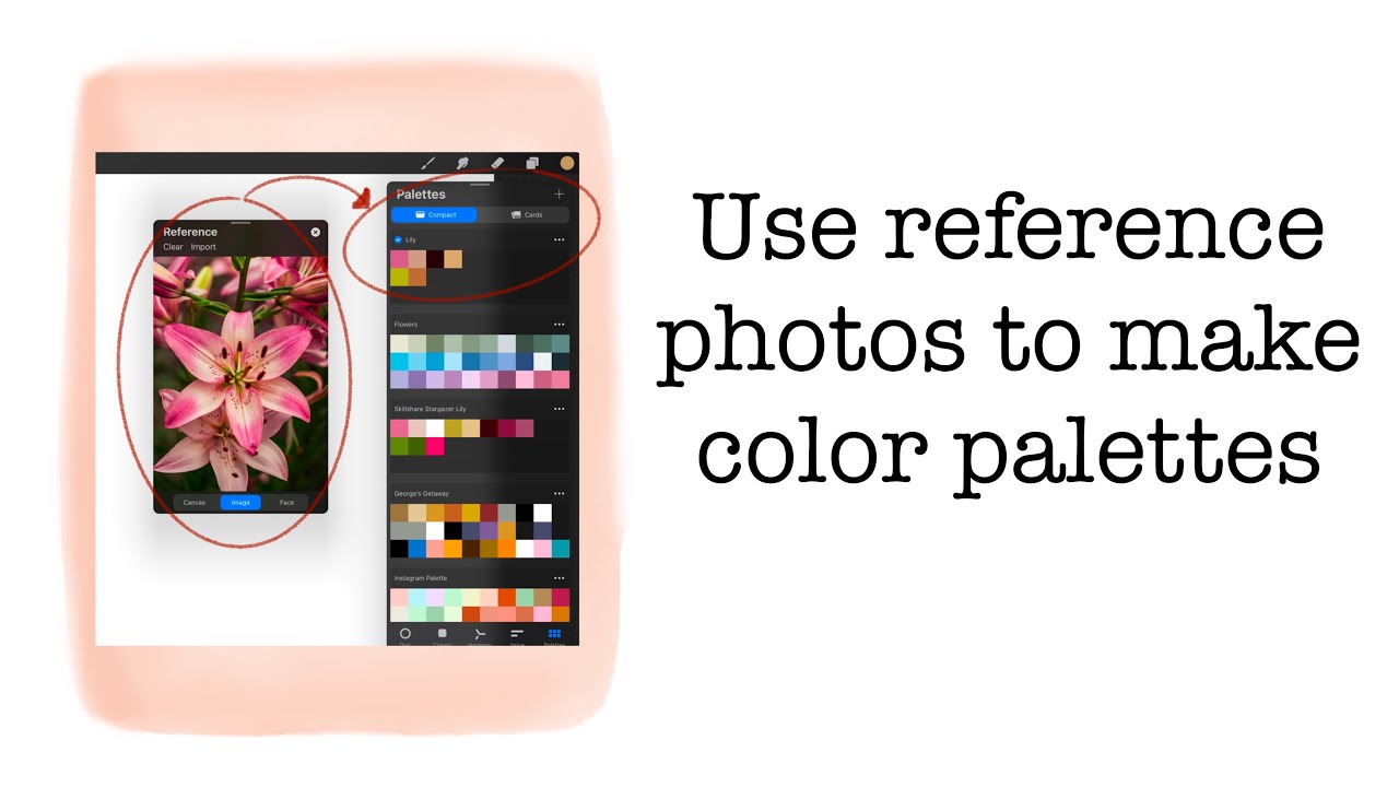 How to make a color palette from a reference photo - Procreate - YouTube