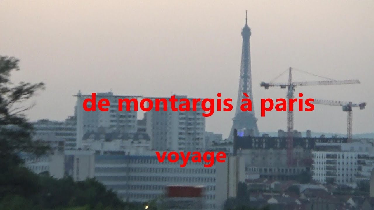 voyage de montargis à paris + course sur l'autoroute - YouTube