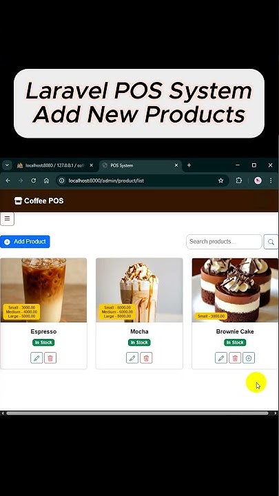 Laravel POS System Add New Products - YouTube