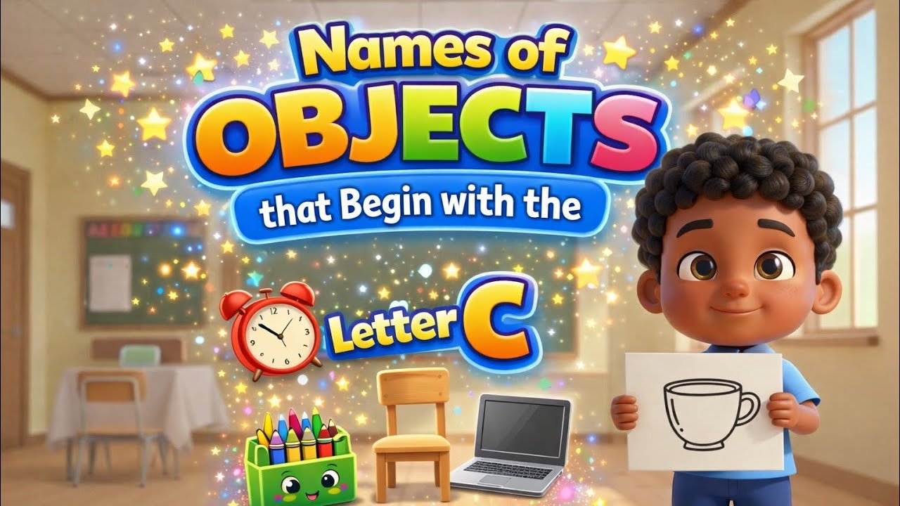 Names of Objects that Begin with the Letter C | 🍵 🖍️ ⏰ - YouTube
