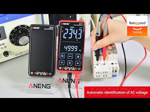 ANENG 621A Full-screen Touch Digital Multimeter (Unboxing & Test) - Banggood Tool Sets