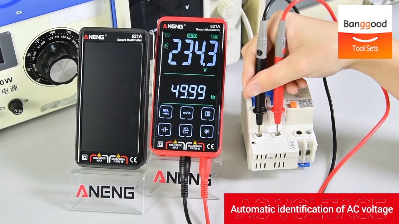 ANENG 621A Full-screen Touch Digital Multimeter (Unboxing & Test ...