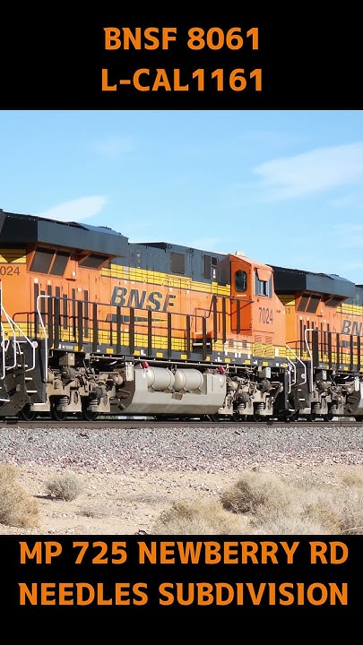 BNSF 8061 EB L-CAL1161 1-9-2024 #railway #railfreight #railroad - YouTube