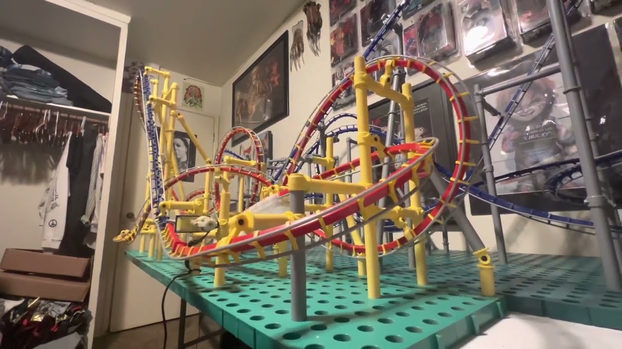 Coaster dynamix scorpion roller coaster model - YouTube