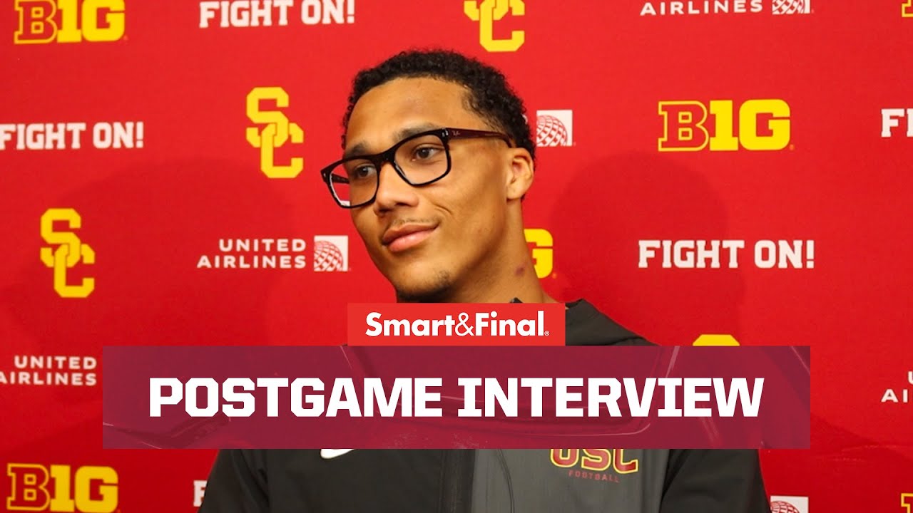 USC LB Jadyn Walker | USC defeats Michigan, 31-13 - YouTube