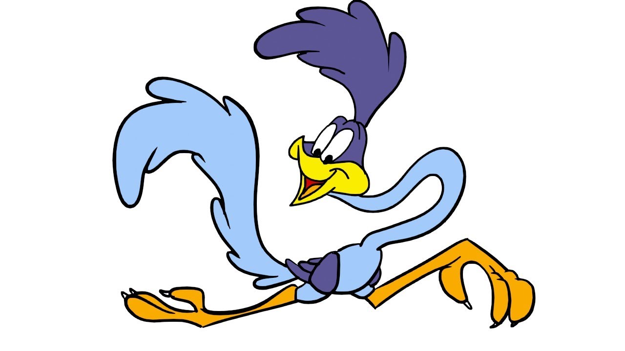 Road Runner | Road runner cartoon drawing for kids | Easy Draw And Color - YouTube