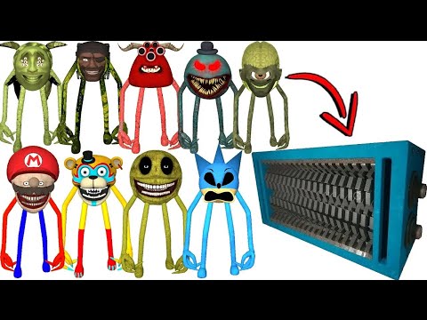 Lin Gang, Sonic, Freddy, Mario Smiley's Stylized FAMILY vs SHREDDER in Garry's Mod