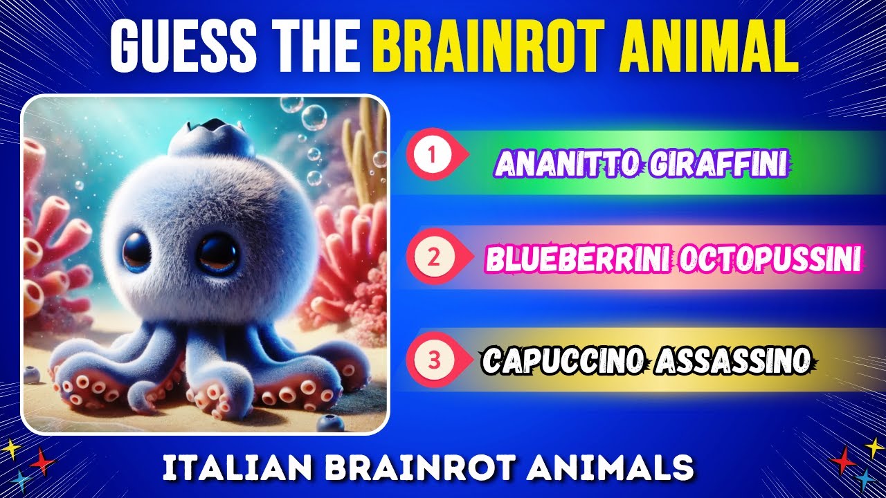 Guess The Italian "Brainrot" Animal quiz! 🦉| Top 30+ Brainrot Animals ...