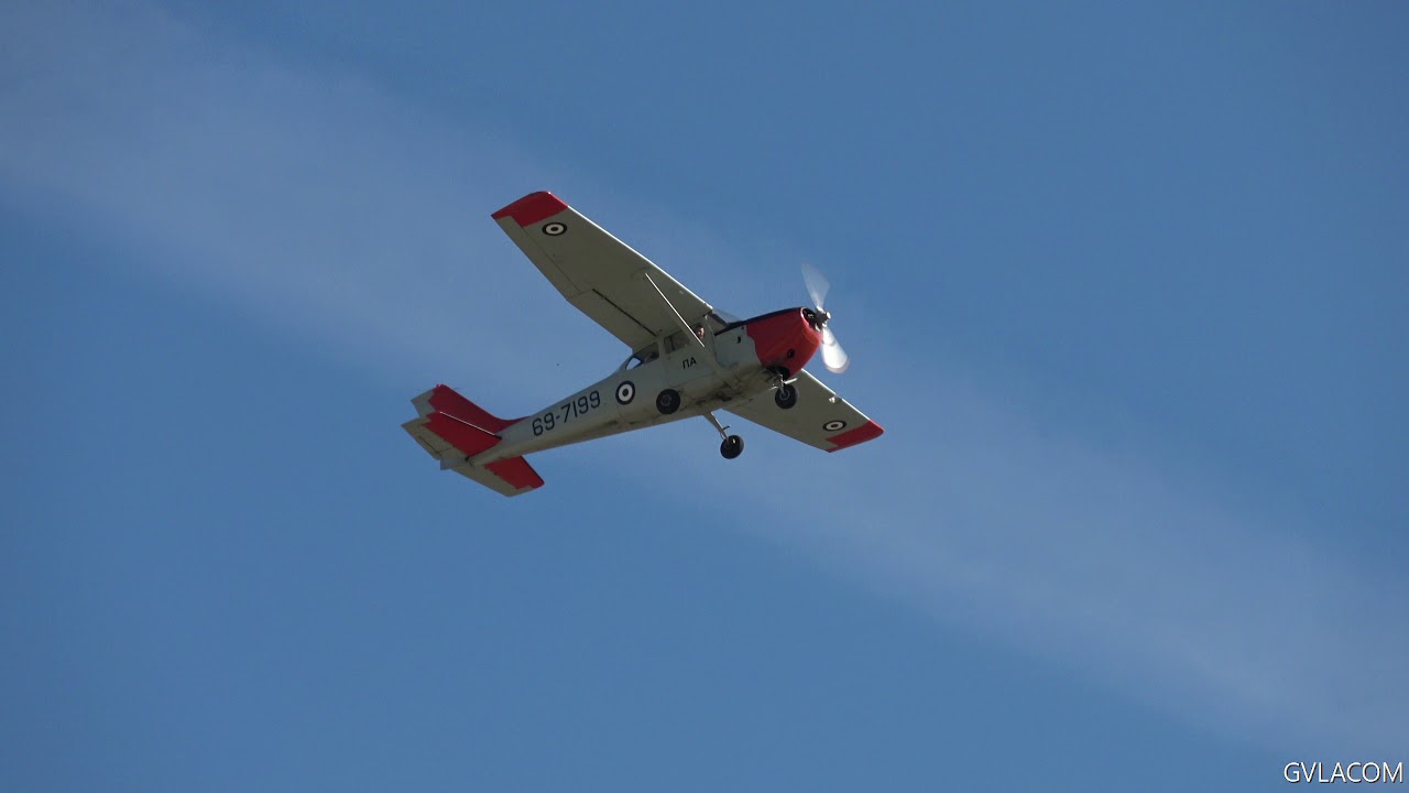 Hellenic Air Force Cessna T-41 Mescalero - YouTube