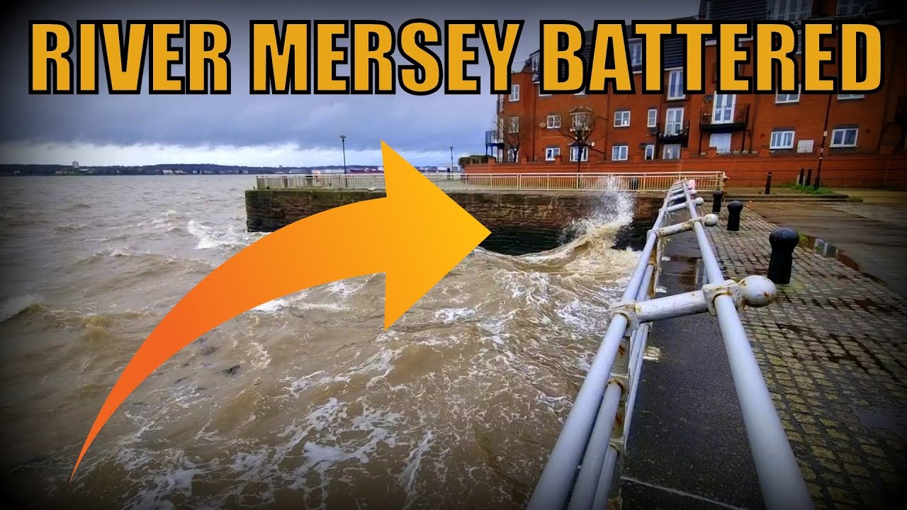 A Very Choppy River Mersey During Storm Gerrit - Liverpool - - YouTube