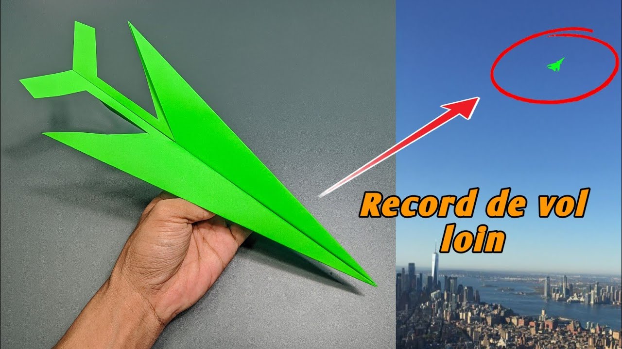 avion en papier record du monde - comment faire voler un avion en ...