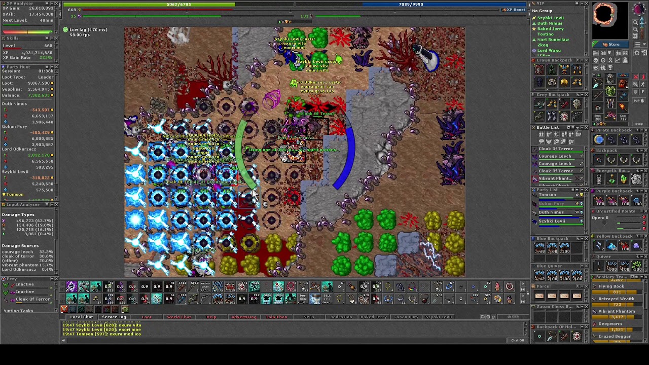 Tibia TH 4+1 650+ Furious Crater - YouTube