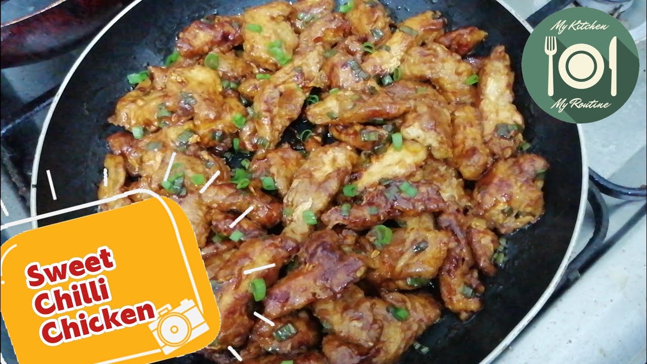 Sweet Chilli Chicken l Thai sweet chili chicken recipe l How to make ...