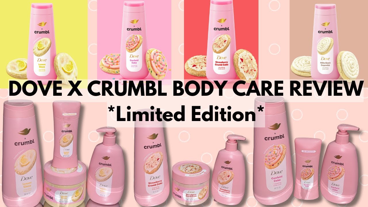 (Review) NEW! 🧁🍰🍪 DOVE X CRUMBL COOKIES Body Care! #dove #dovexcrumbl # ...