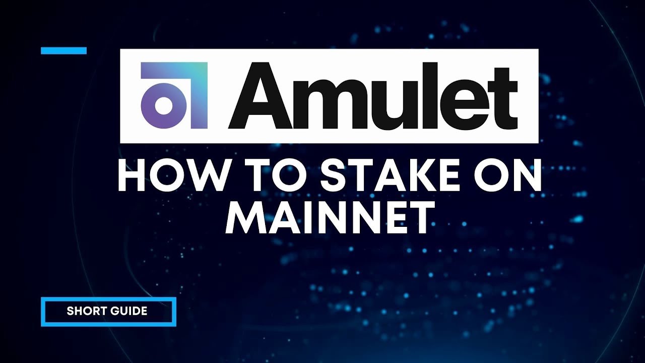 Learn How To Stake On Amulet Protocol ! Amulet Mainnet Is Live. - YouTube