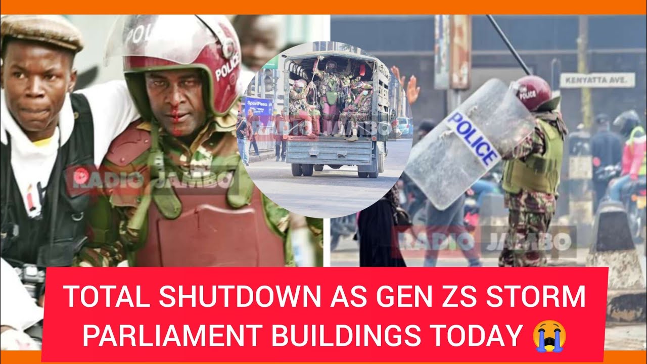 MAANDAMANO TUESDAY LIVE TODAY || TOTAL SHUTDOWN AS GEN ZS STORM NAIROBI CBD - YouTube