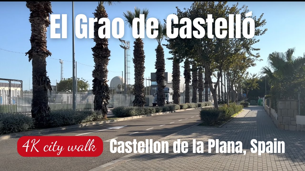 [4K] Walking in El Grao de Castelló / the beach of Castellón de la ...