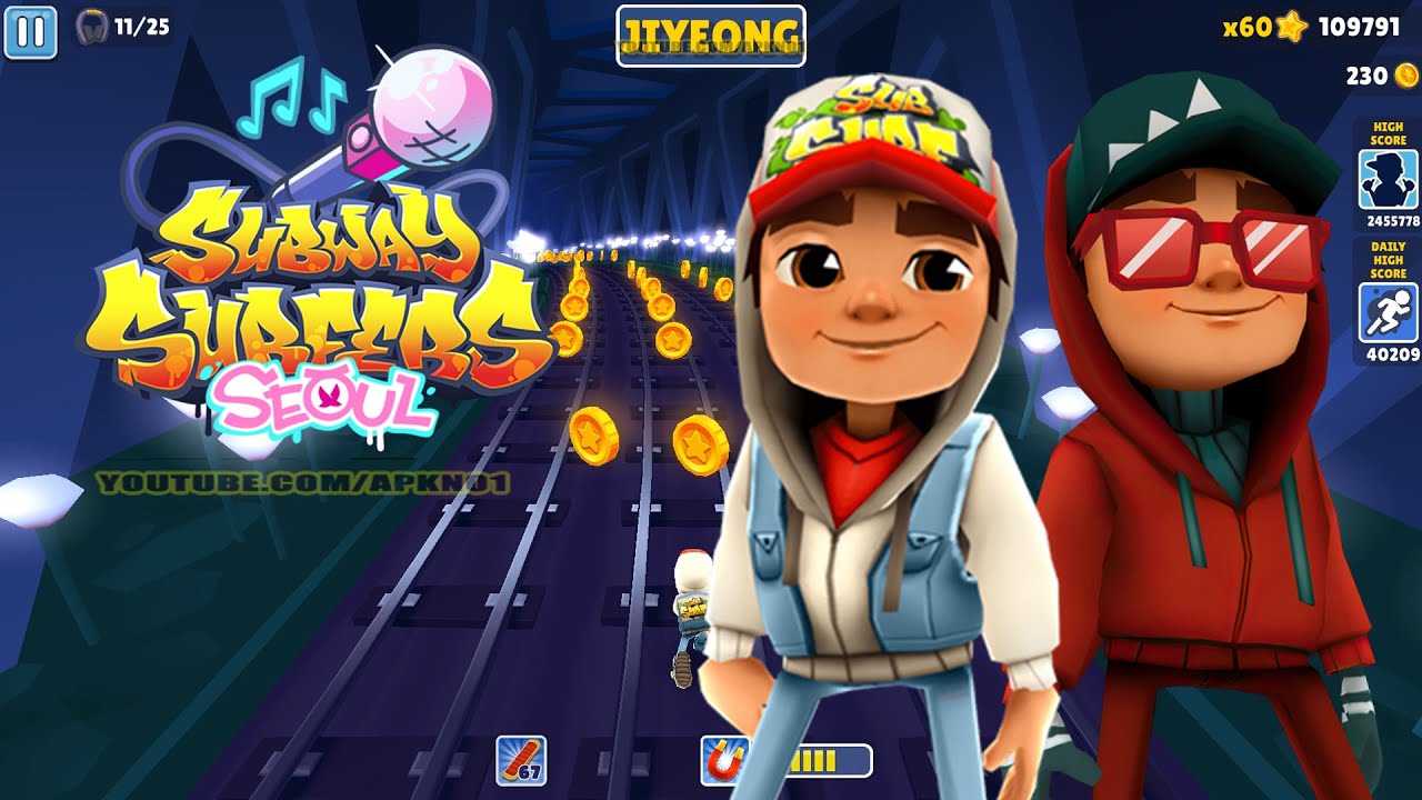 SUBWAY SURFERS GAMEPLAY PC HD 2023 - SEOUL - JAKE+FESTIVE JAKE - YouTube