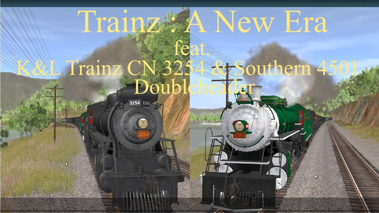 Trainz : A New Era feat. K&L Trainz CN 3254 & Southern 4501 ...