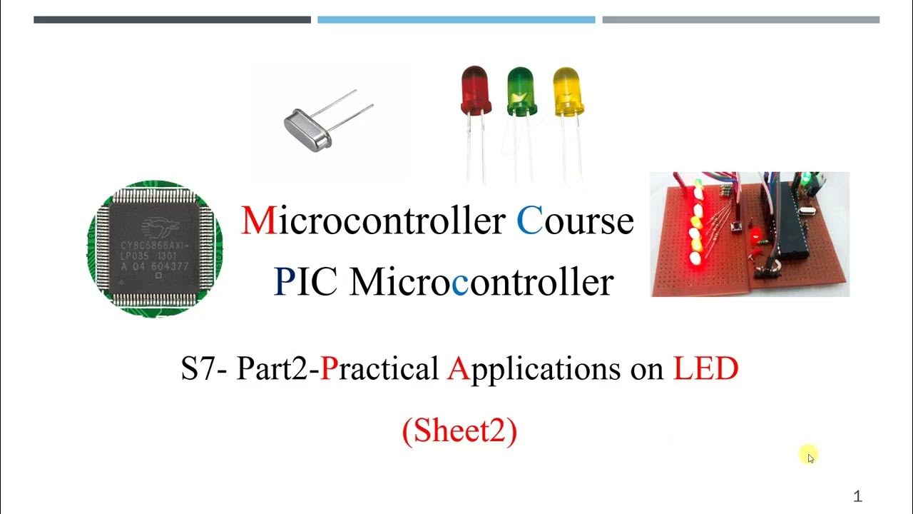 S8-Part2-LED applications on PIC MCU ||محمد الشامي - YouTube