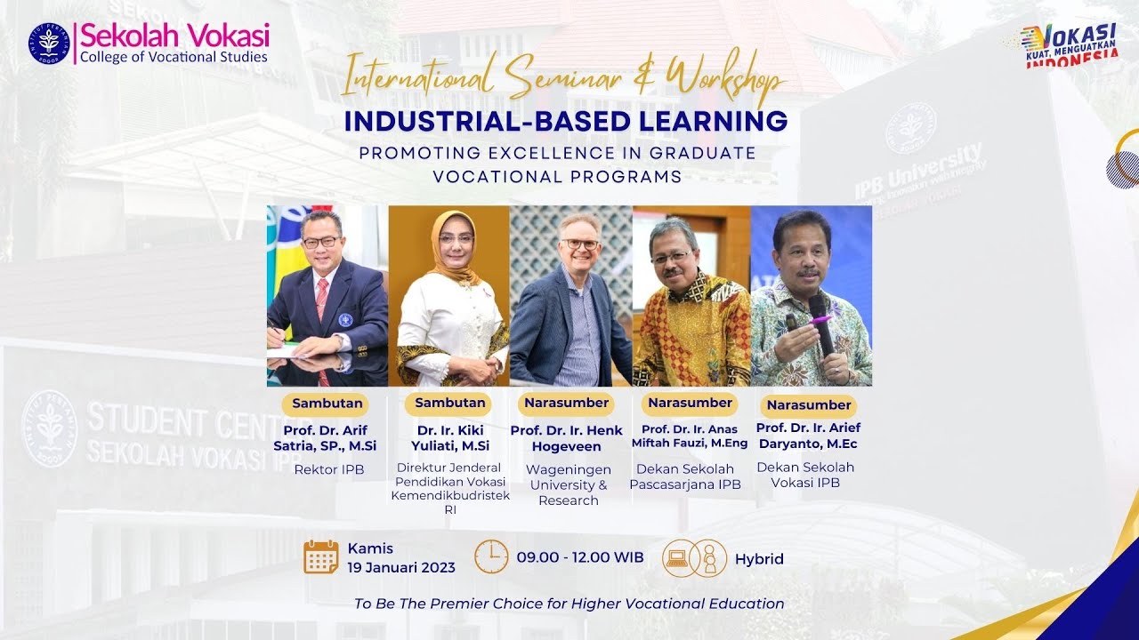 International Seminar & Workshop Industrial-Based Learning - YouTube