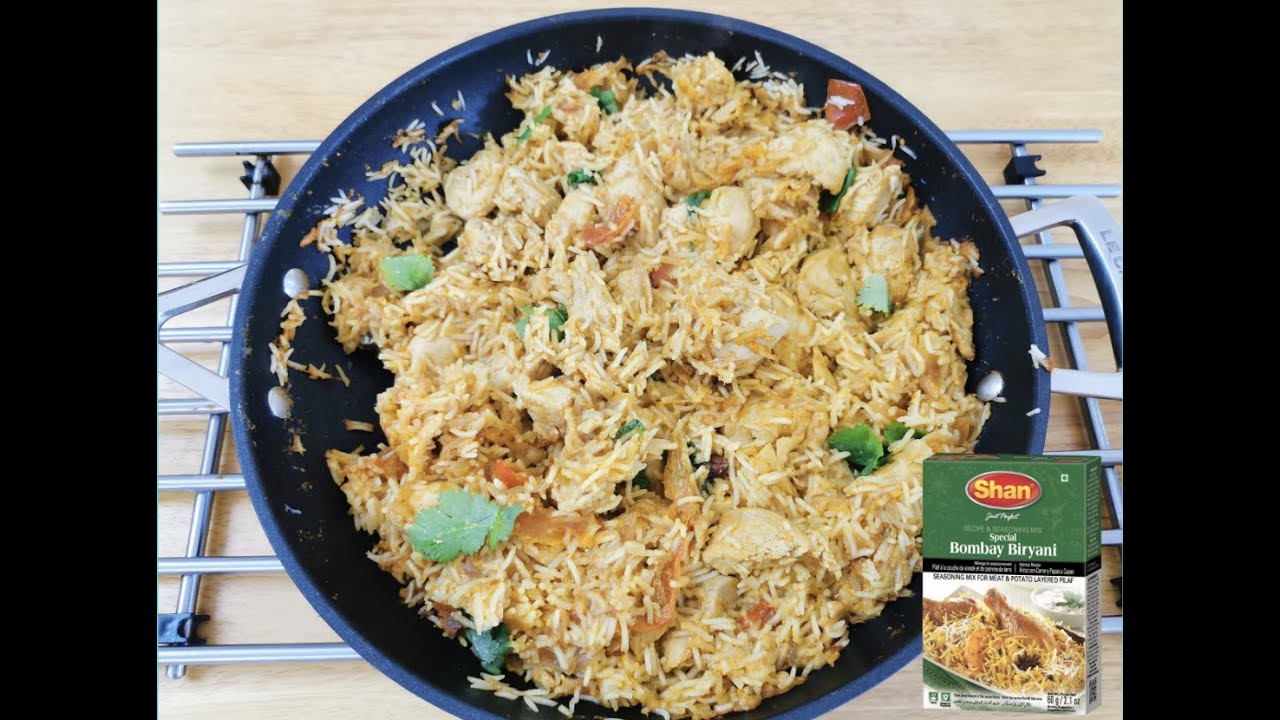 Easy Chicken Biryani / Shan Recipe - YouTube