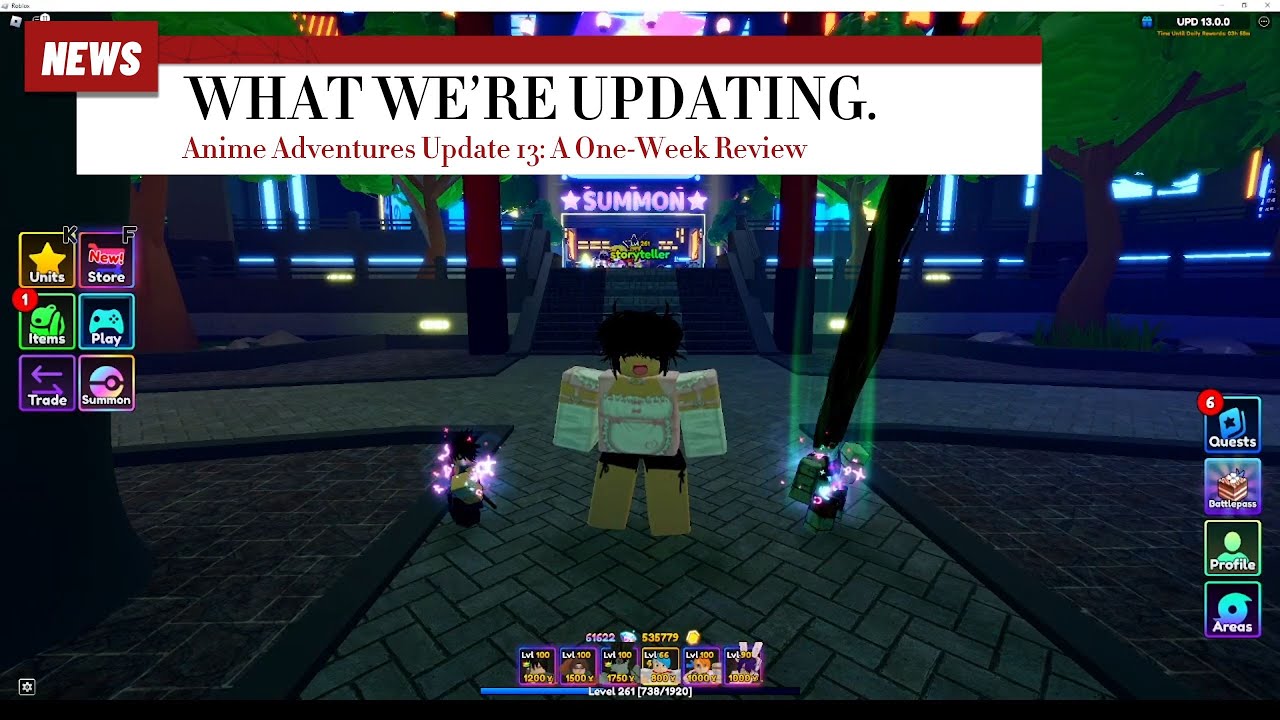 What's New in Anime Adventures Wiki Update 13 A One Week Review ...