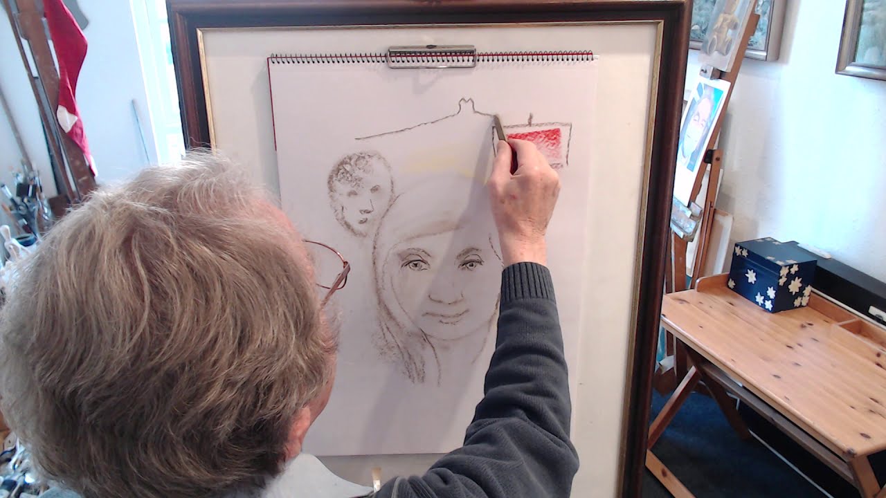 Spirit Art Demonstration - Vivacious Lady | Alan Stuttle - YouTube