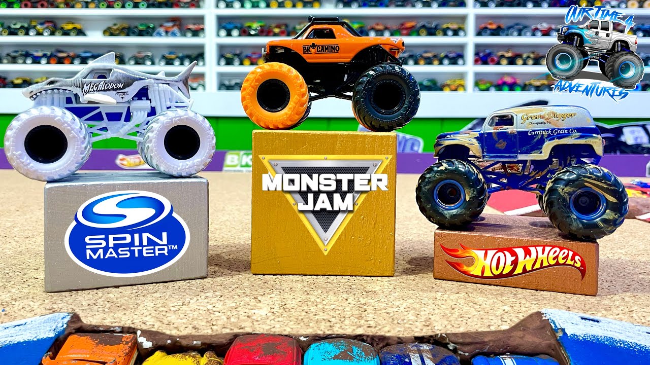 Kids Build Custom Toy MONSTER JAM Monster Trucks #2 | HotWheels ...