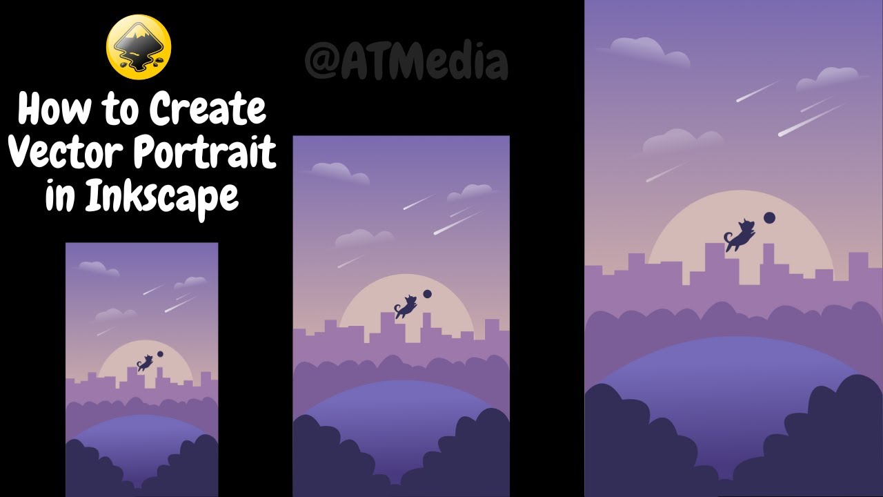 How to Create Vector Portrait in Inkscape #wallpaper #portraitillustration #flatillustration ...