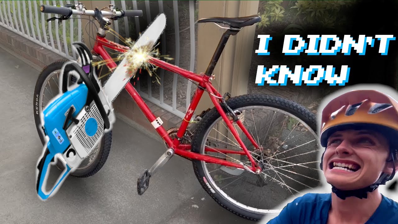 Cutting my bike in half to travel across Europe - YouTube