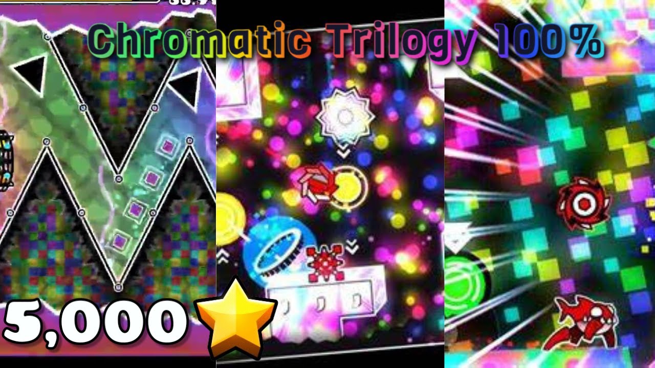 Chromatic Trilogy Complete For 5000 Stars! // Geometry Dash 2.2 - YouTube