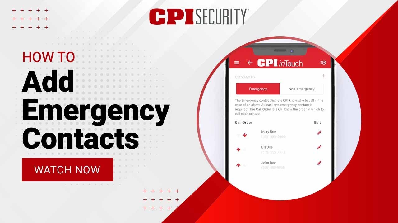 How to Add Emergency Contacts | CPI Security - YouTube