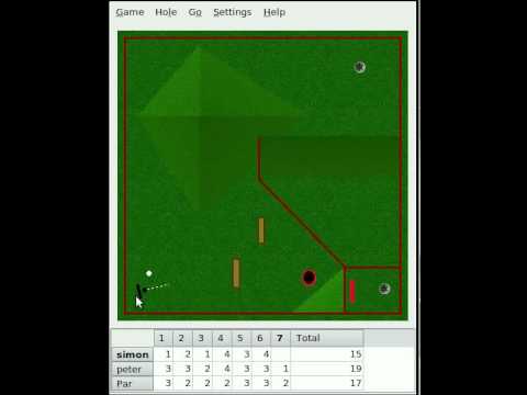 Kolf 1.1.1 played on Ubuntu 8.04
