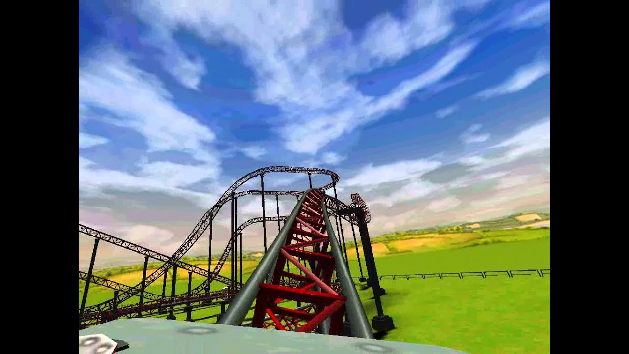 Firestorm - RollerCoaster Tycoon 3 Intamin Accelerator Coaster - YouTube