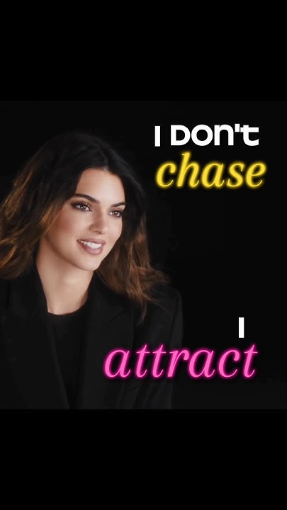 attract, don't chase. - YouTube