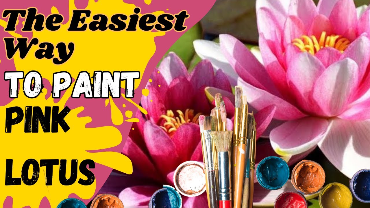 🌸 Mesmerizing Pink Lotus Painting 🎨: Discover the Beauty of Nature in ...