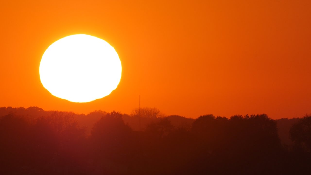 Boring sunset over land timelapse.. - YouTube