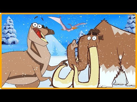 GIANT DINOSAURS FROM THE ICE AGE | Dinosaur Cartoons for Children and Kids by I'm A Dinosaur!