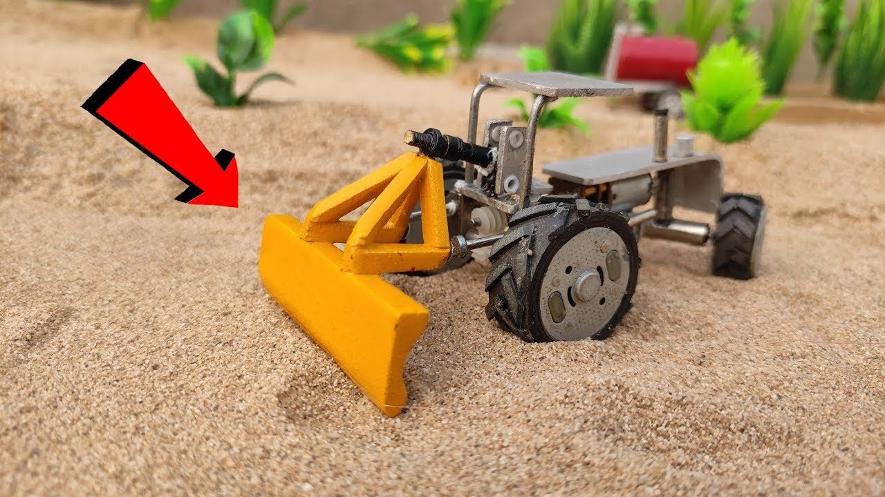 DIY tractor rear blade machine || tractor back blade|| Mini village ...