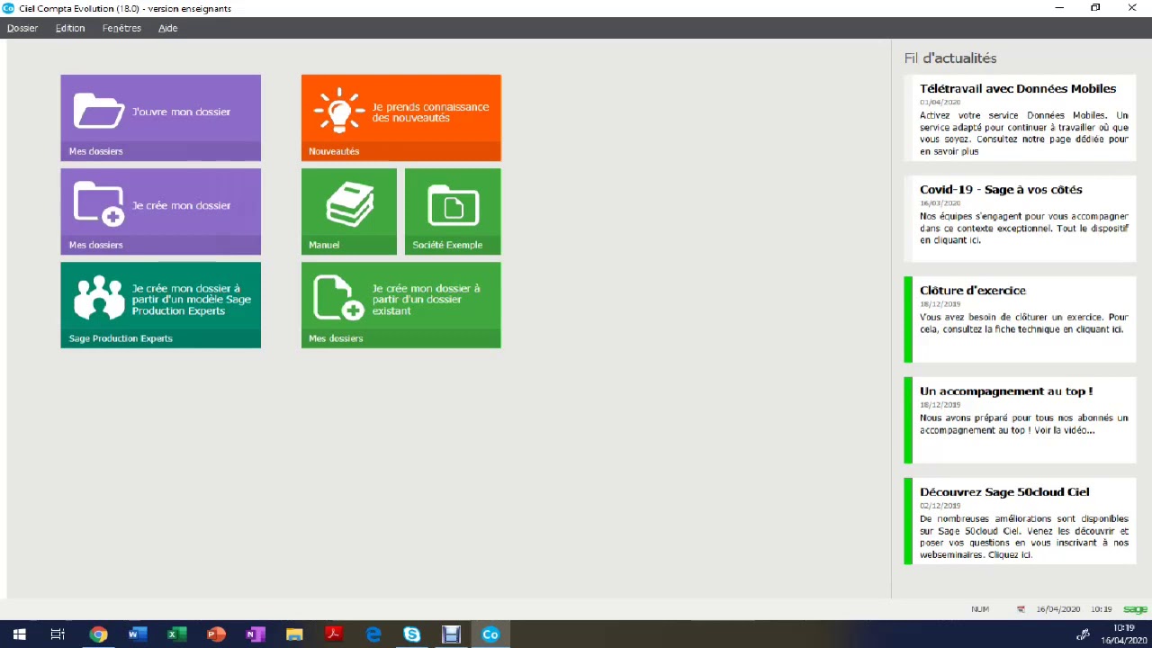 Création Dossier Ciel Compta Évolution - YouTube
