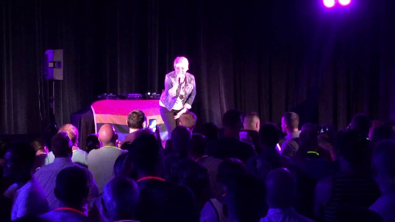 Anne Steele singing her new single Love Can Take Us There at Ptown's ...