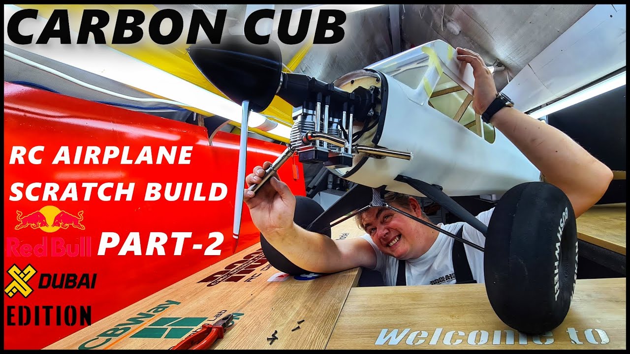 Carbon Cub Part-2: RC 3D Printed Airplane Scratch Build, Red Bull ...
