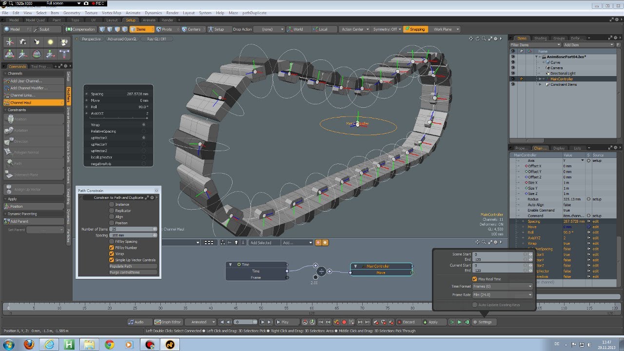 Luxology modo - Animation Basics Part 05 - Tank Tread - YouTube