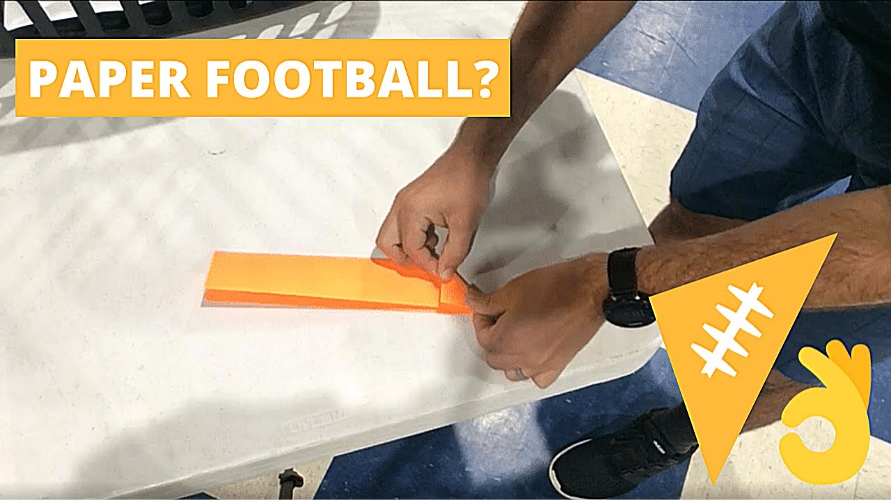 How To Make A Paper Football? - YouTube