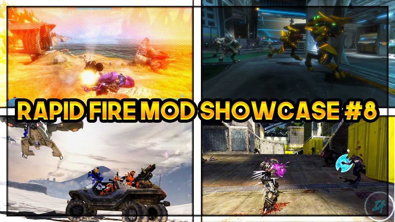 Halo MCC Rapid Fire Mod Showcase #8 // AI BTB, Polar, The Pit Firefight ...