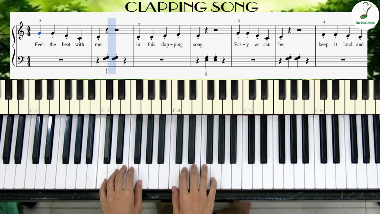 Clapping song easy piano (#26) | Bài 26 - Sách piano cơ bản tập 1 - YouTube